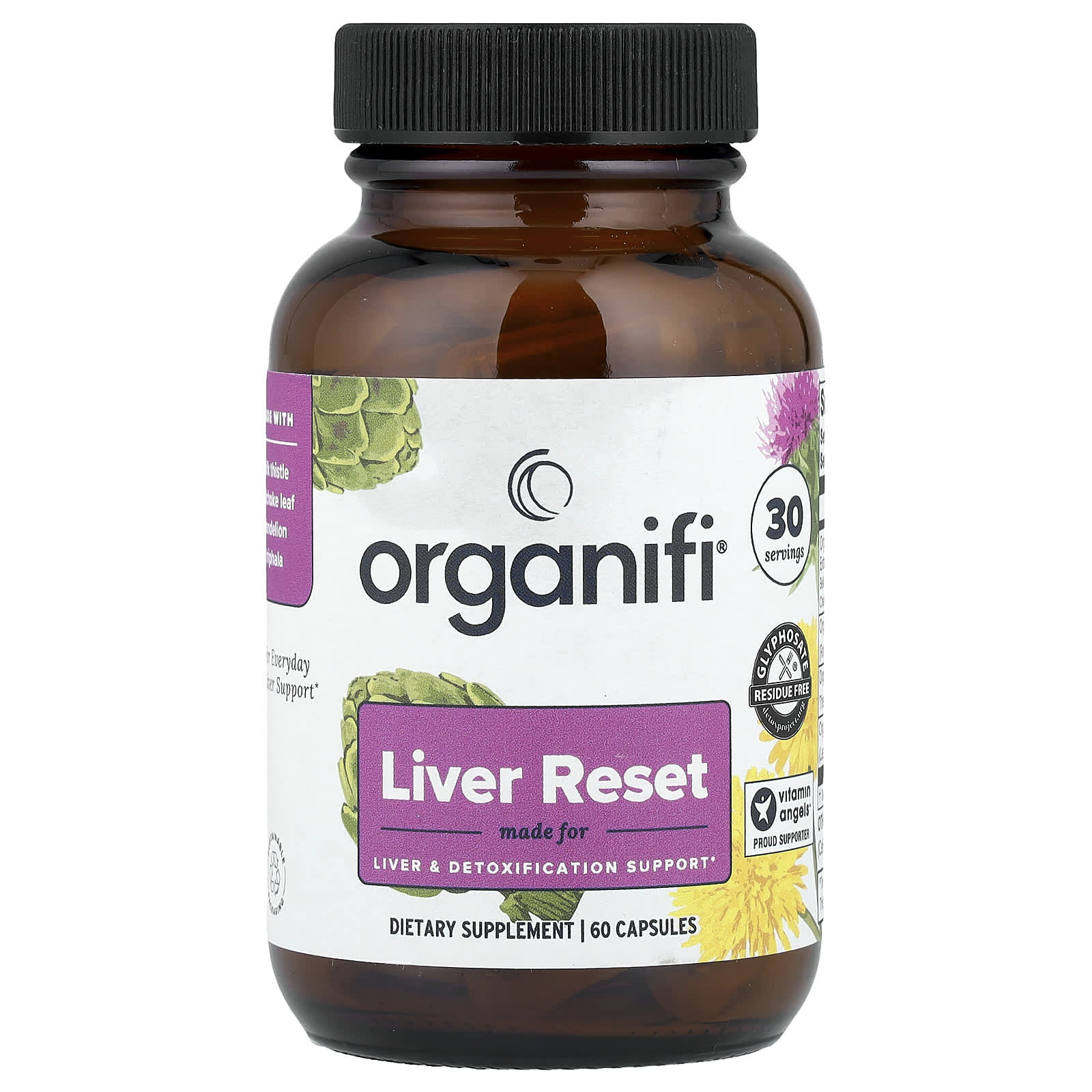 Organifi, Liver Reset, восстановление печени, 60 капсул – купить в ...